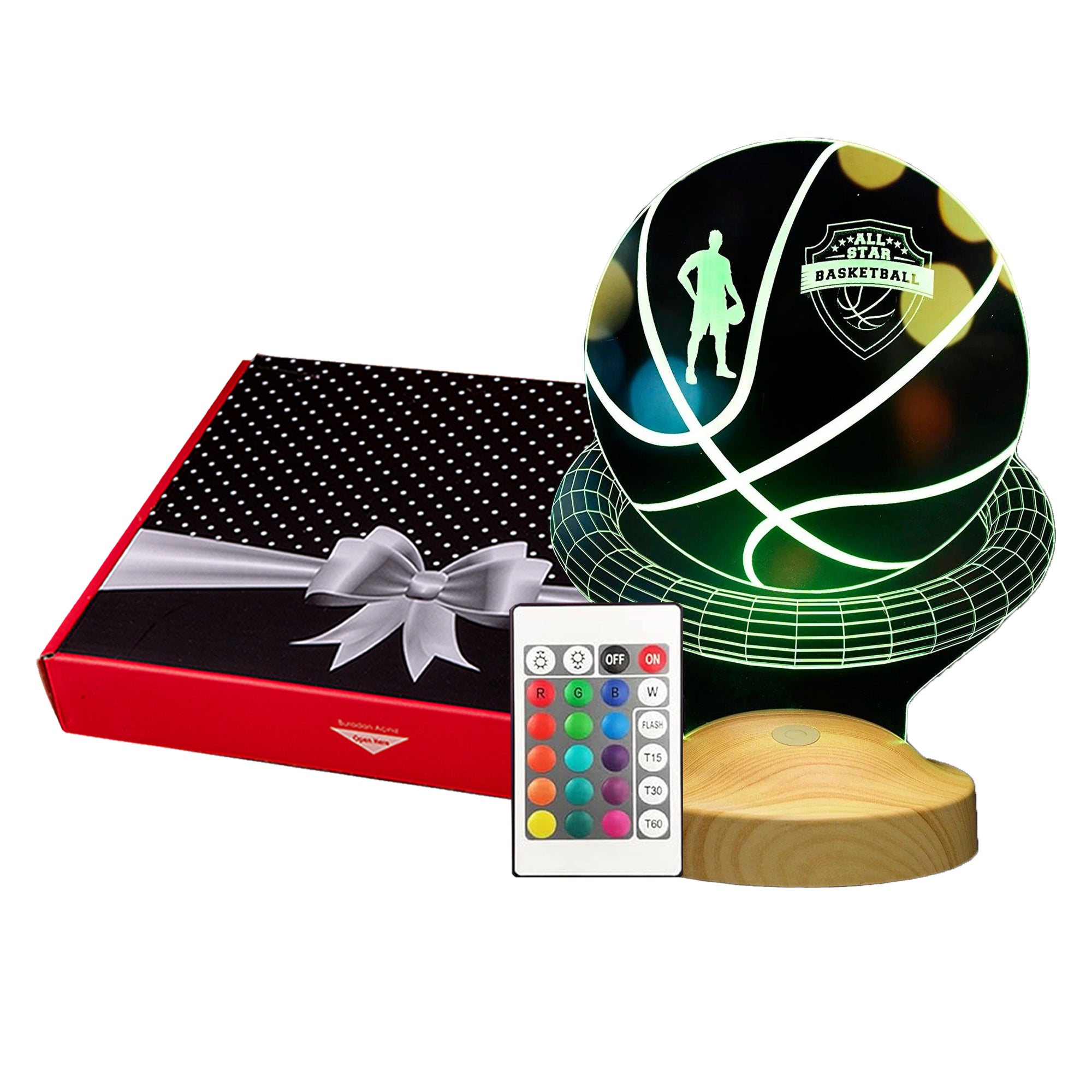Individual lamp with basketball motif